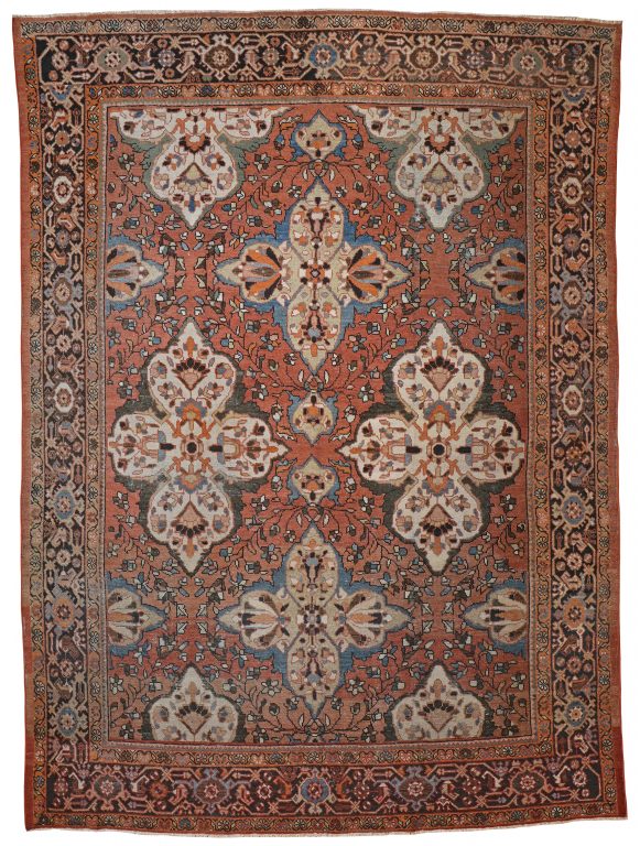 Antique Mahal carpet - Farnham Antique Carpets
